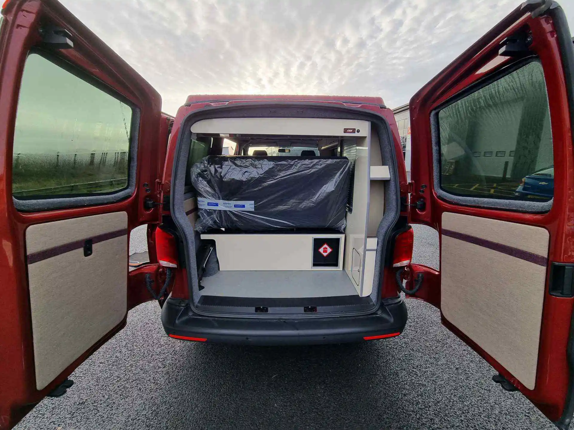 VW T6.1 Fortana Red Van | Custom Camper Solutions